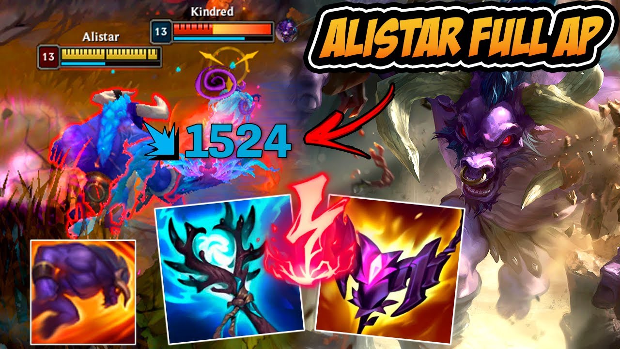 ALISTAR FULL AP NA JUNGLE COM MUITO DANO NO COMBO *build quebrada ...