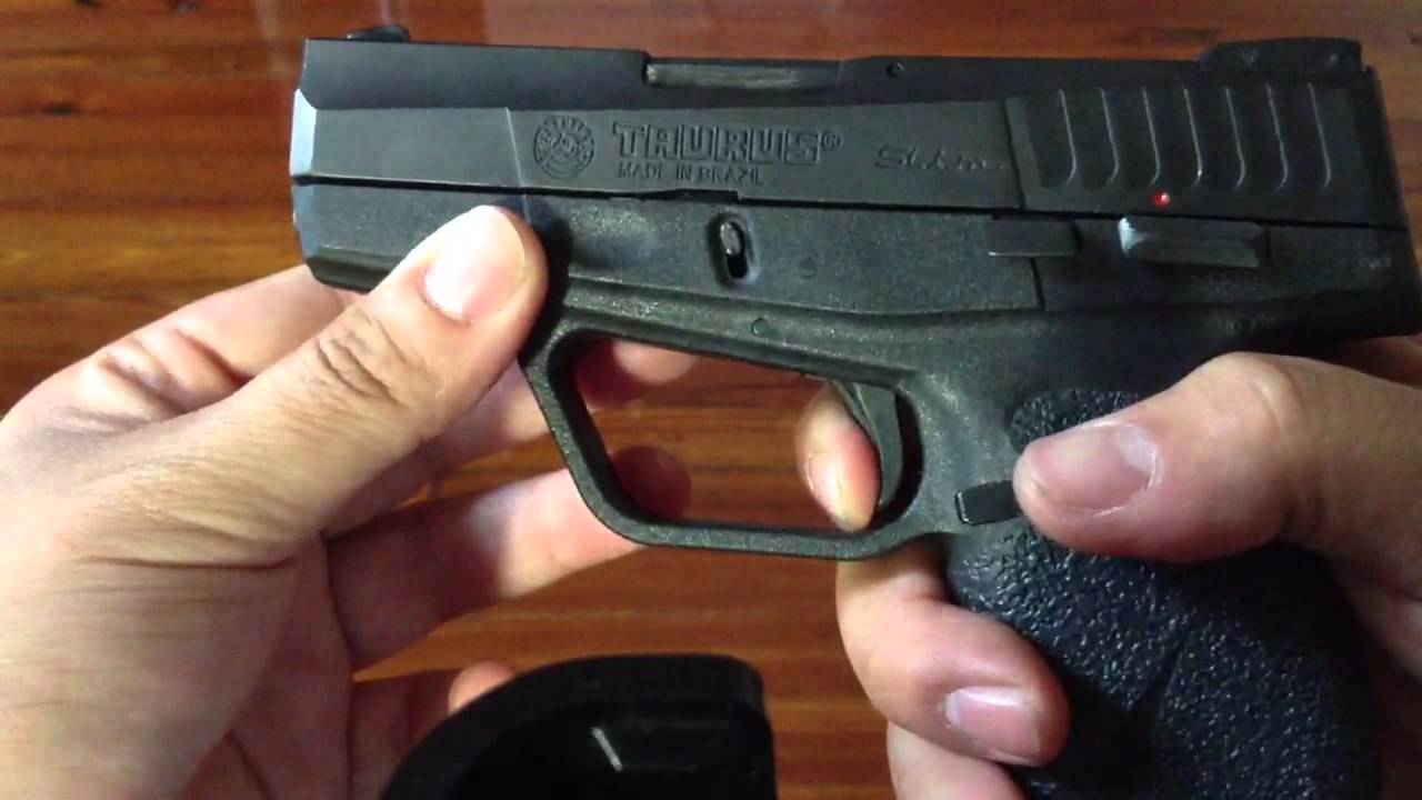 Disassembling Taurus PT 709 slim without dry firing - YouTube