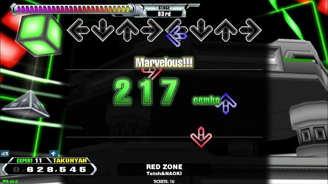 【DDR GRAND PRIX】RED ZONE【DP EXPERT】 - YouTube