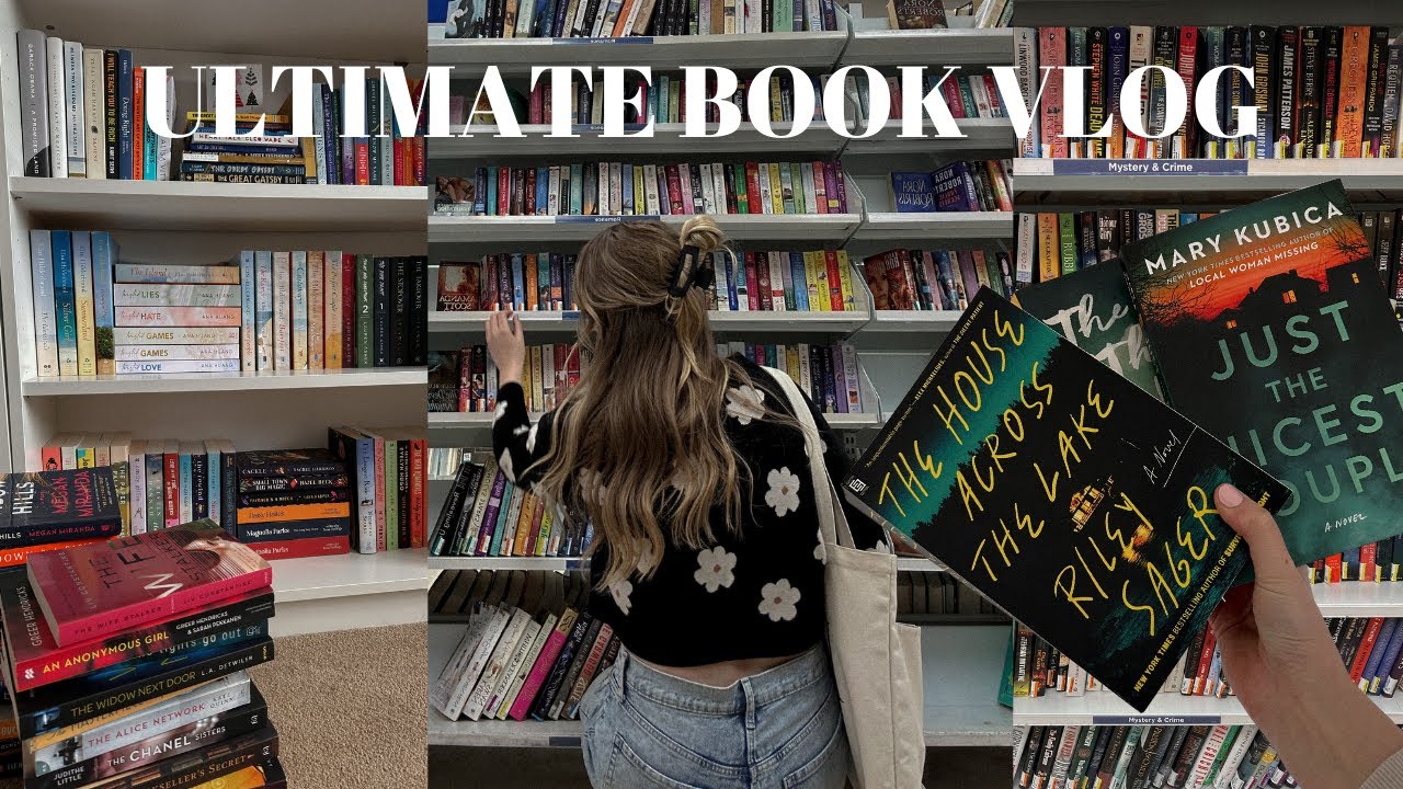 ULTIMATE BOOK VLOG 📚 book shopping, recent reads & organizing my ...