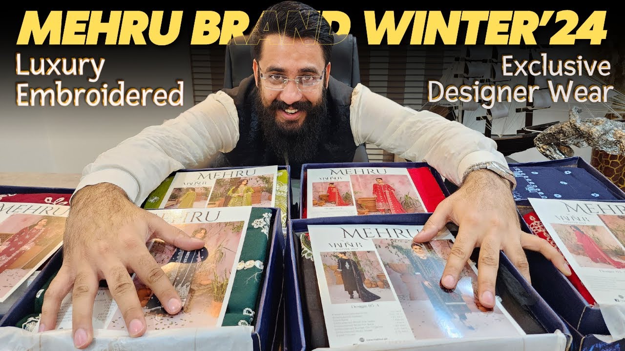 Mehru Designer Wear Brand | Luxury Embroidered | Winter Collection 2024 ...