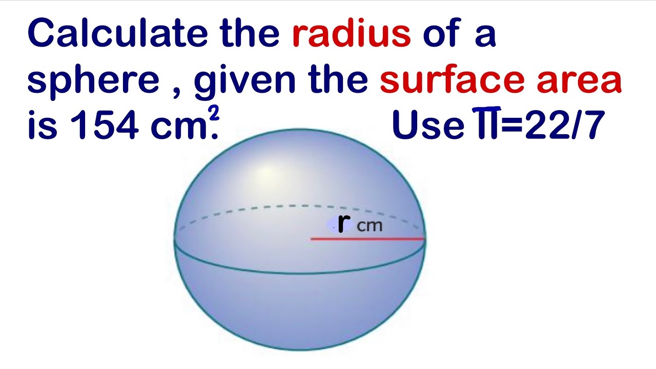 Radius Of A Sphere YouTube