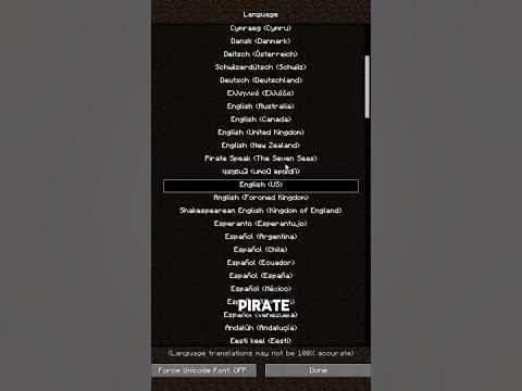 Another funny language in Minecraft (Pirate Speak) #shorts # ...