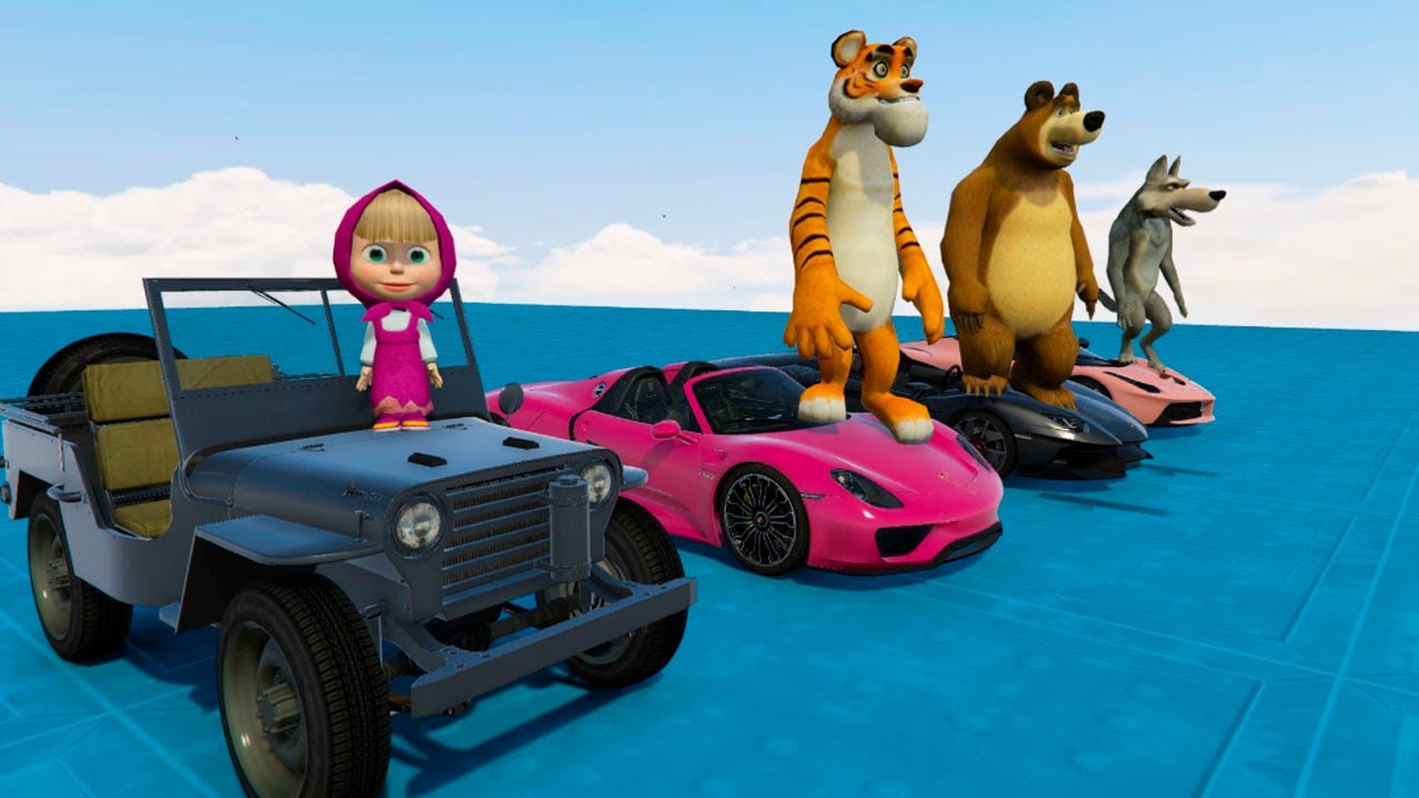 Masha y el Oso - Autos de Barbie - Día de Travesuras (Capítulo 5 ...