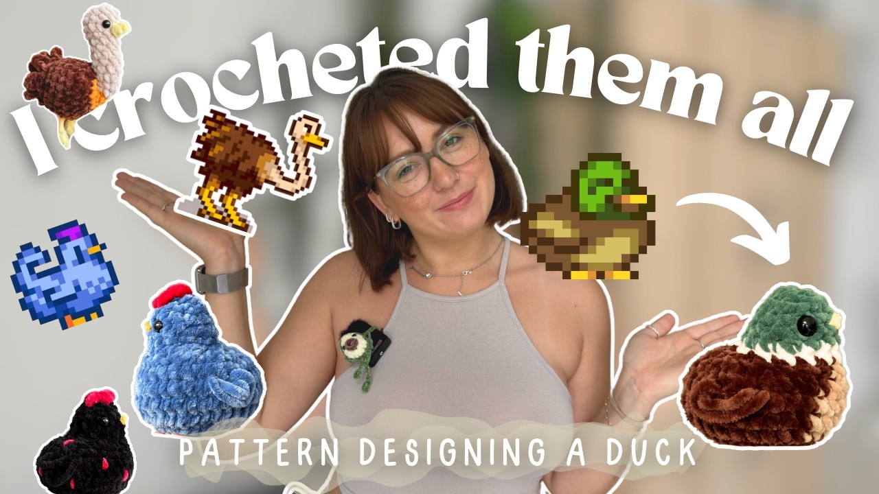 Stardew Valley Duck?! / Design a New Farm Animal Crochet Pattern with ...