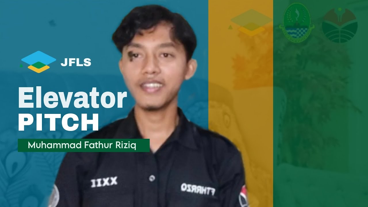 ELEVATOR PITCH JFLS 2023 I Muhammad Fathur Riziq - YouTube