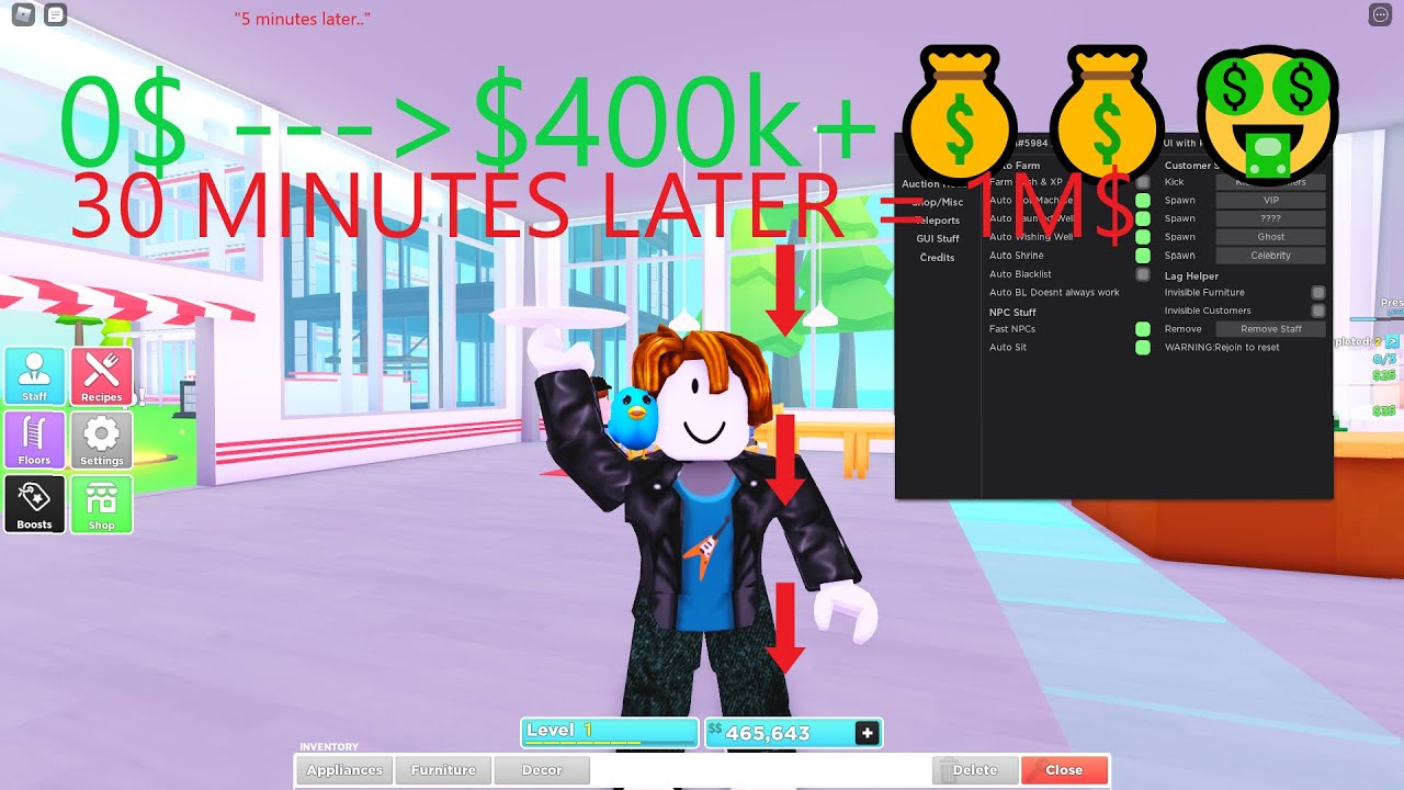 My Restaurant Script! (Summon ONLY Visual) *PASTEBIN* - YouTube