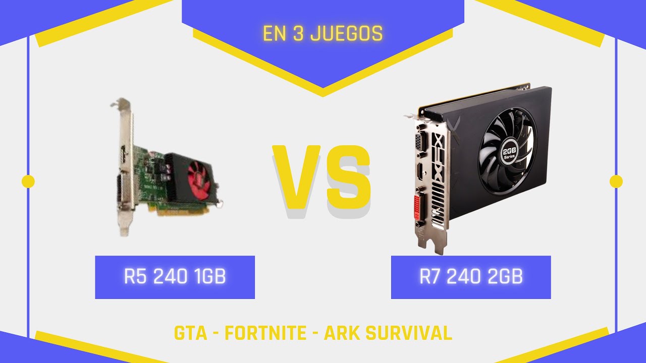 R5 240 1GB VS R7 240 2GB | TEST IN 3 GAMES - YouTube