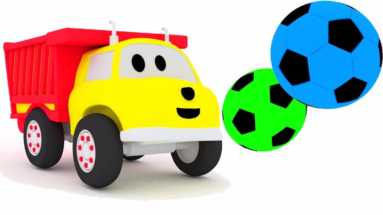 Fußball spielen, Partitur mit Ethan der Kipplaster , Lerne Farben ...