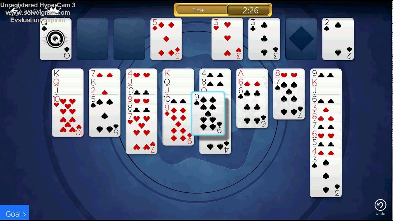 Microsoft solitaire daily challenge free cell 3/24/15 - YouTube