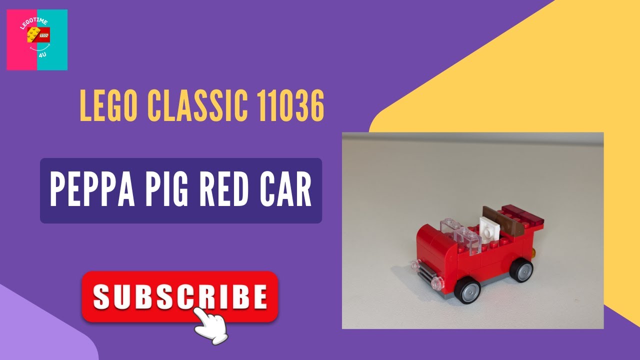 LEGO Peppa pig Red Car#11036 - YouTube