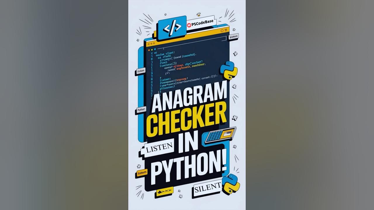 Python Program to Check Anagram: Simple Step-by-Step Explanation - YouTube