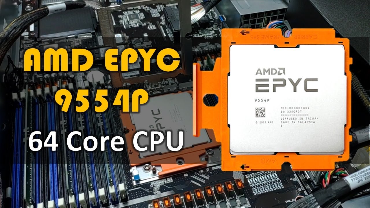 AMD EPYC 9554P CPU On SP5 Socket - YouTube