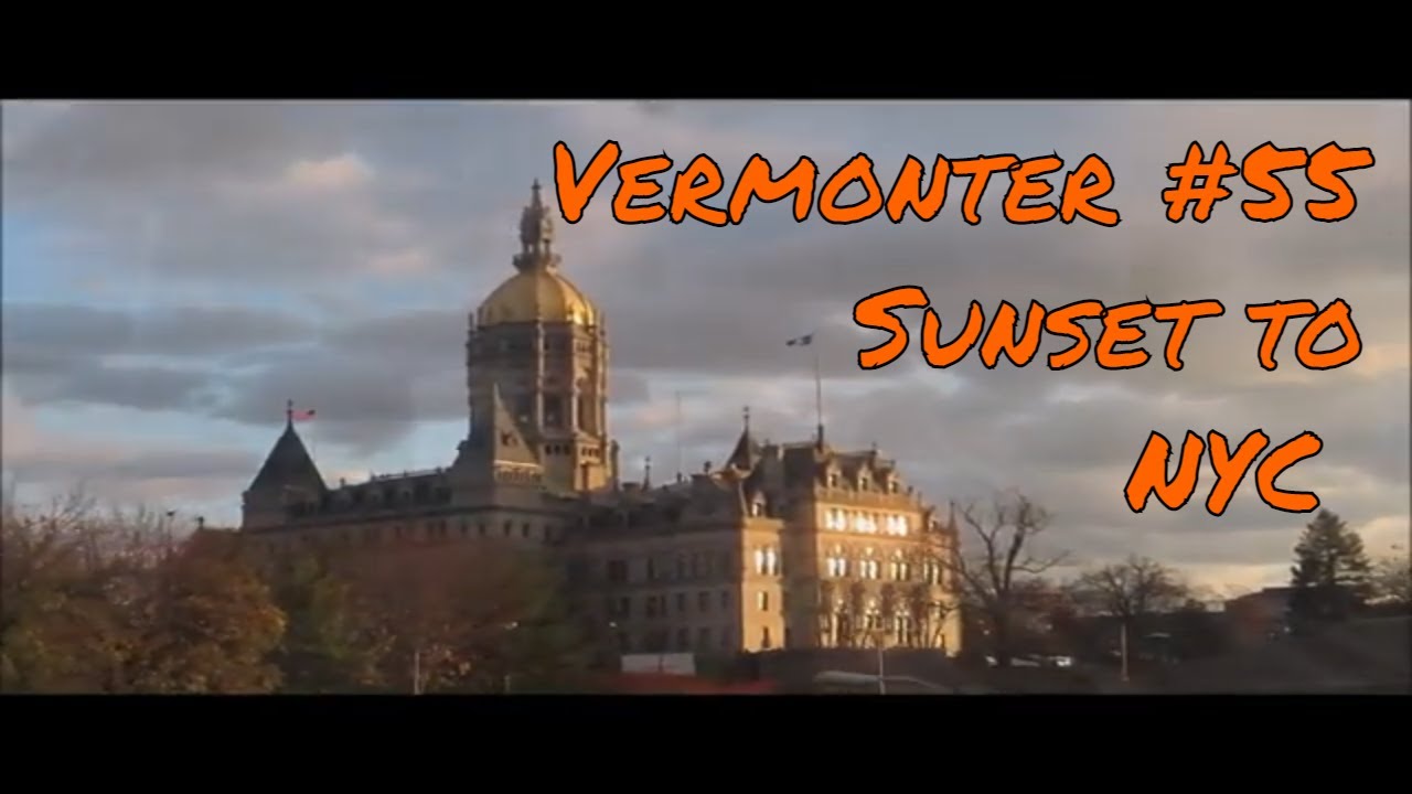 Amtrak Vermonter Sunset - YouTube