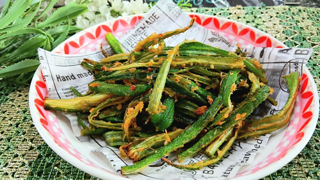 Resepi bendi goreng 2 bahan, mudah sangat / 2 ingredients fry okra ...