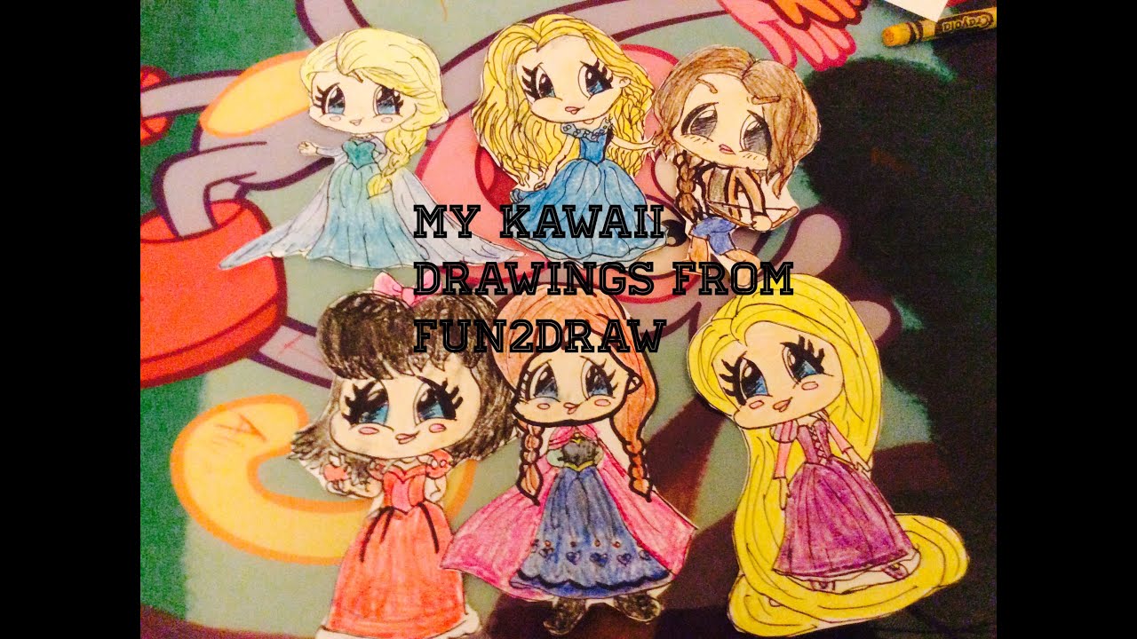 My Cartoon Characters drawings that I learned how to do from Fun2Draw ...