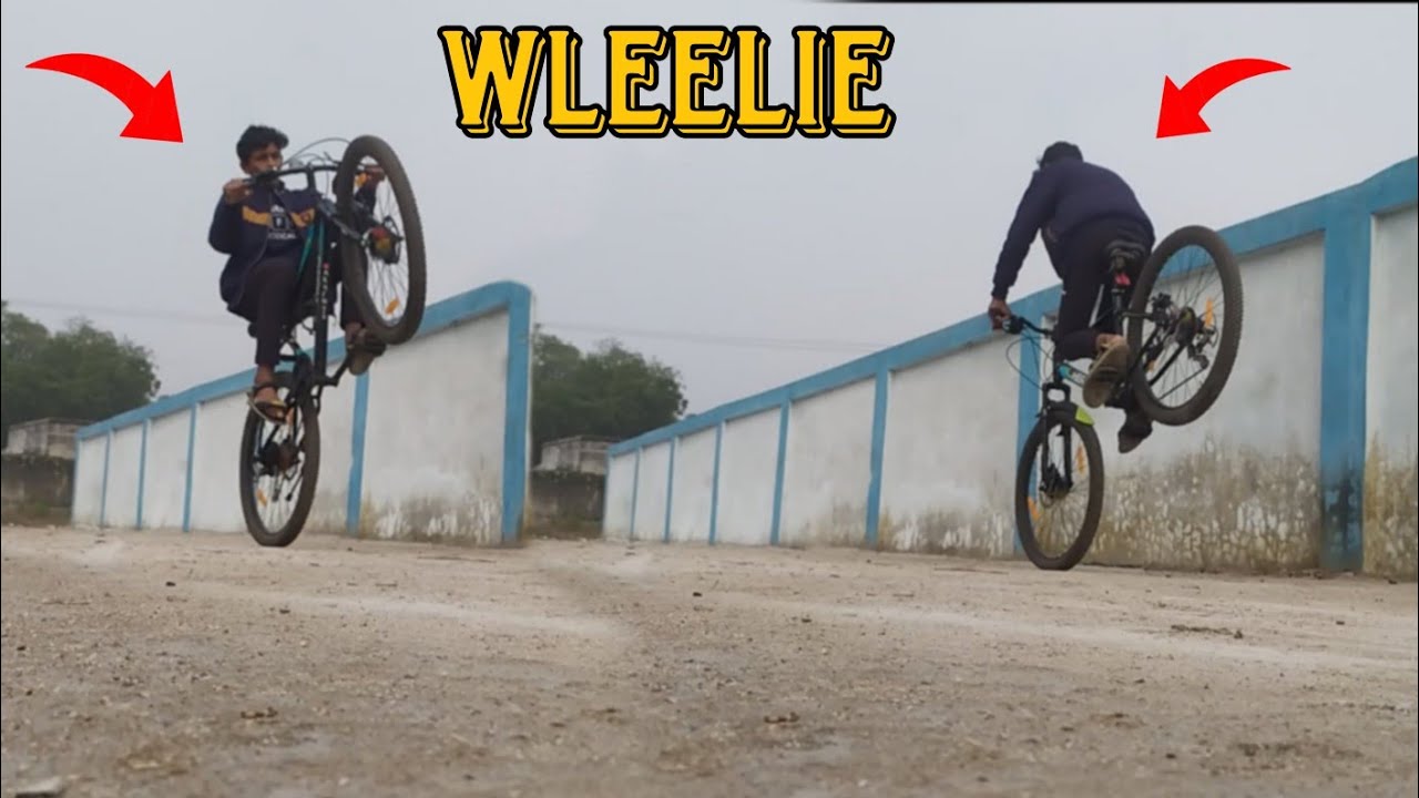 cycle wheelie stunt video practice cycle stunt stopping wheelie stunt practice 😱 - YouTube