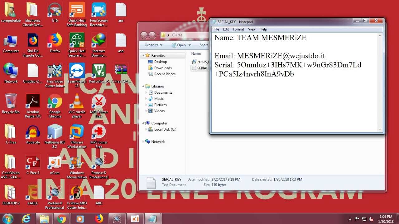 C-Free Software installation with serial key - YouTube