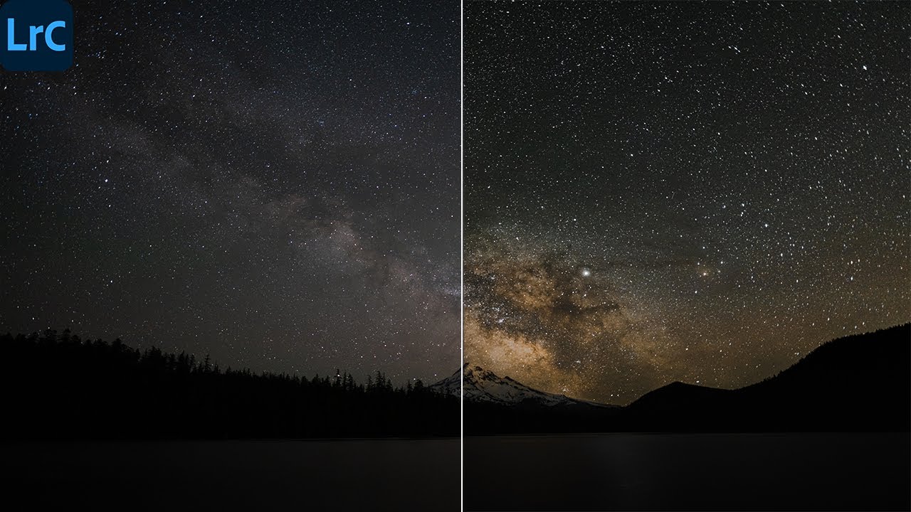How To Edit Milky Way Galaxy Photos | Adobe Lightroom Classic CC - YouTube