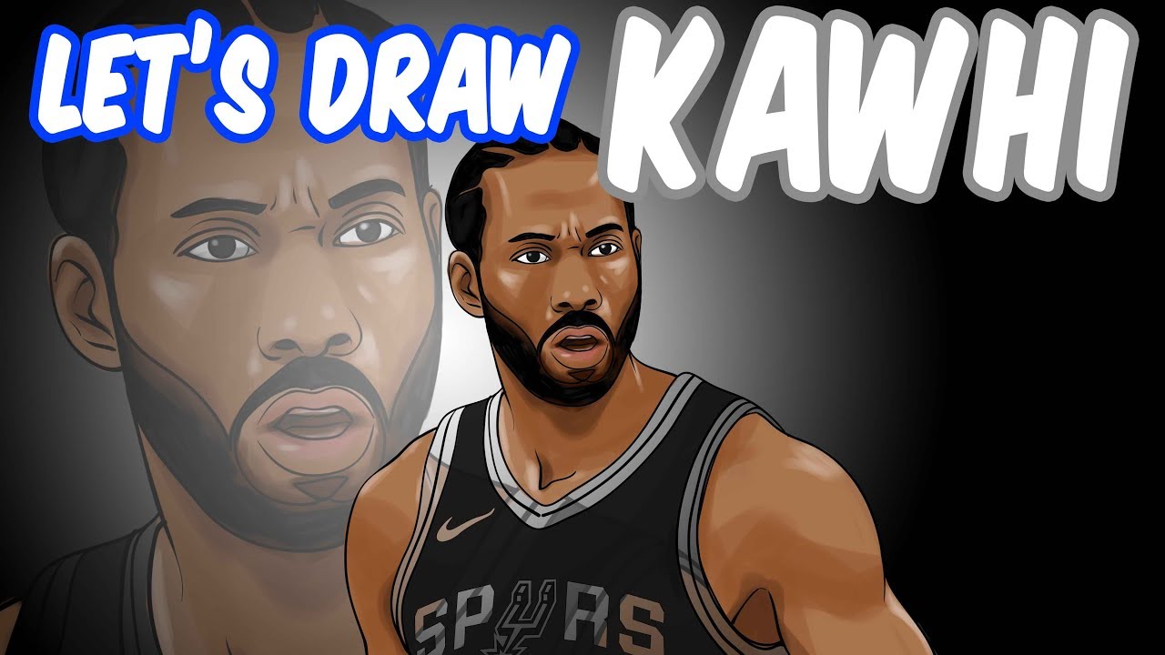 let's draw Kawhi Leonard of San Antonio SPURS - YouTube