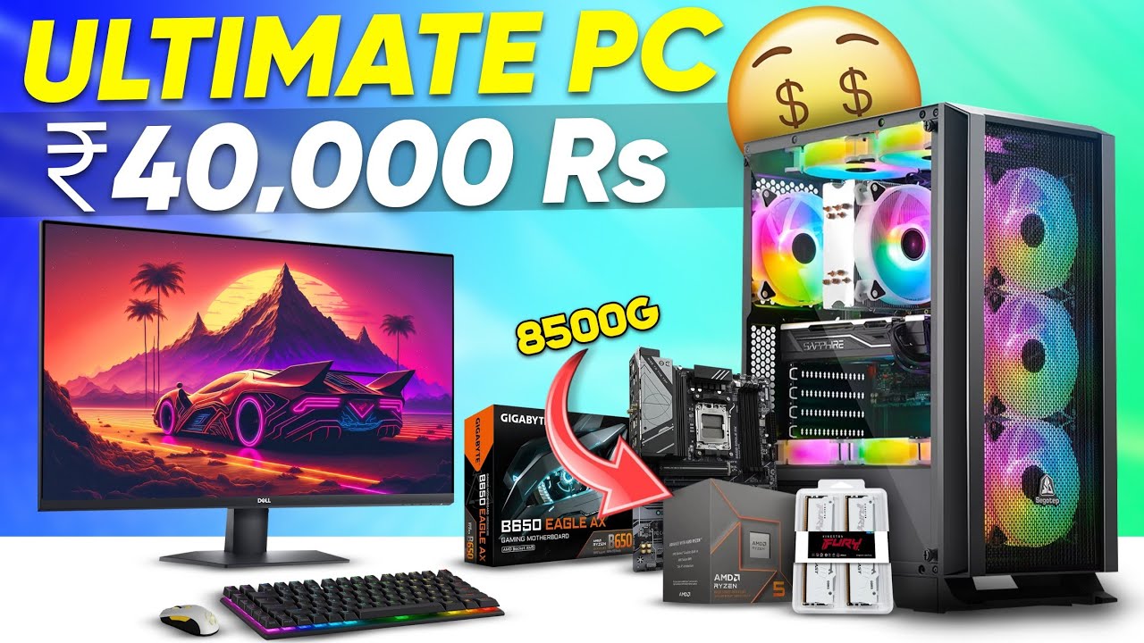 Ultimate 40K Gaming PC Build | Ryzen 5 8500G PC build | Techy QR. - YouTube