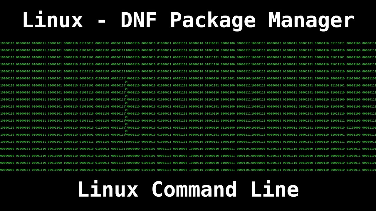 Linux - dnf basics - YouTube