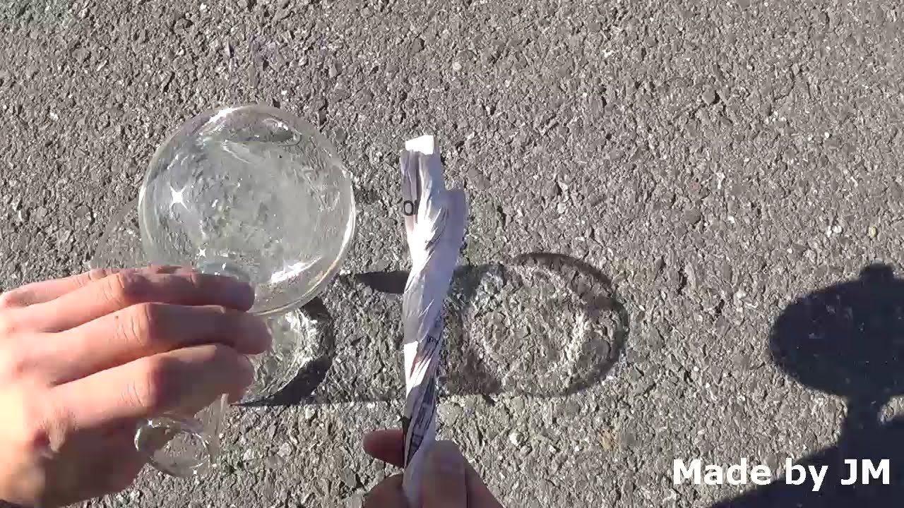 How to make a fire using a Round Bottom Flask - YouTube