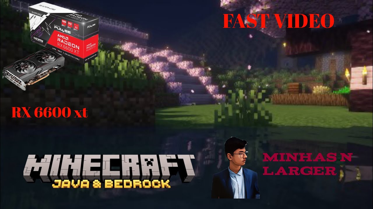 AMD rx 6600 xt . Minecraft java game play . Minhas N larger - YouTube