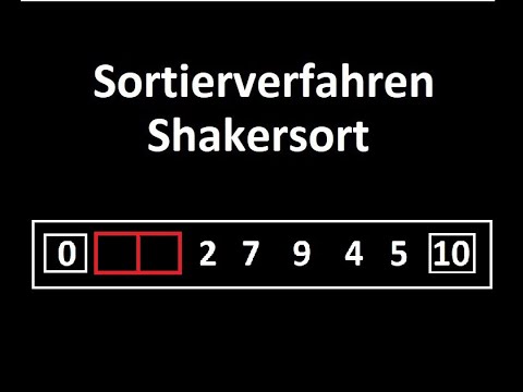 Shakersort, Cocktailsort (Sortierverfahren Teil 2, Code Aufgabe, C# ...