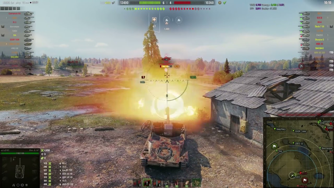 World of Tanks Rhm Borsig Waffenträger - 6 Kills 8,1K Damage - YouTube
