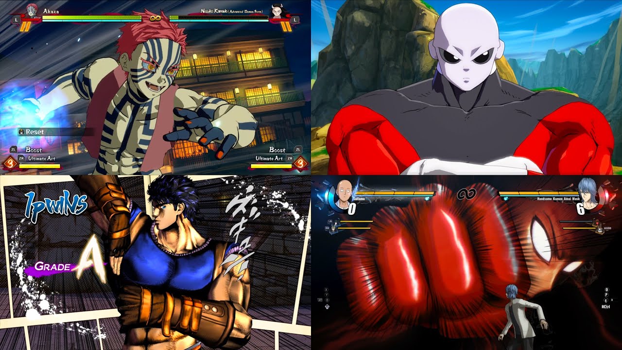 SUPER PUNCH MOVES IN ANIME GAMES - YouTube