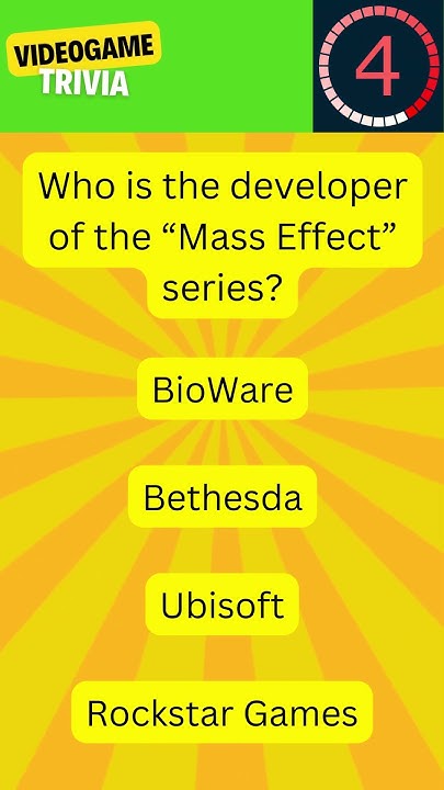 Mass Effect Developer - Videogame Trivia - YouTube