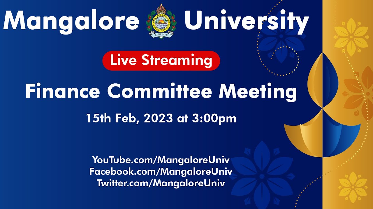 Live Streaming - Finance Committee Meeting - YouTube