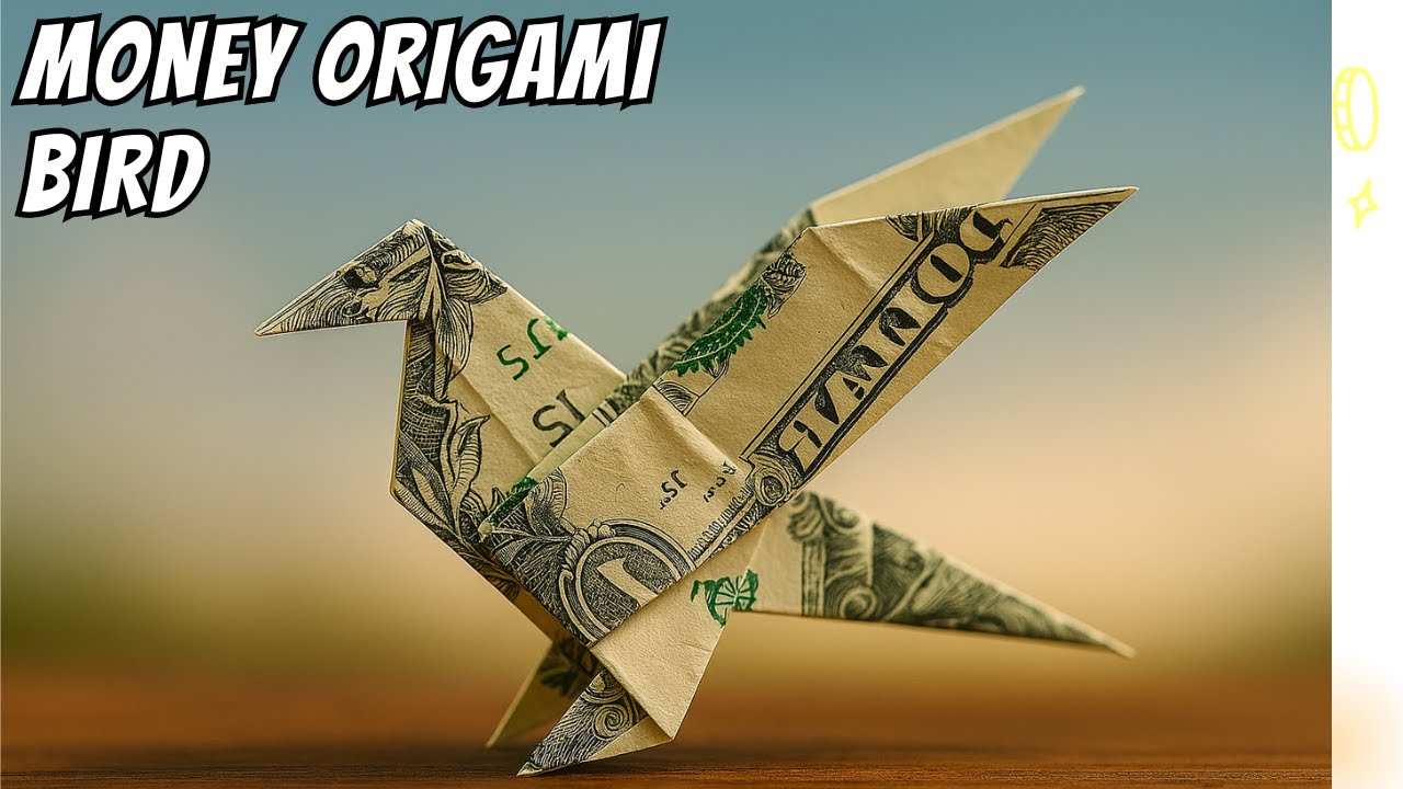 Money Origami Bird 🐦💵 – Easy and Elegant Dollar Bill Fold for Beginners ...