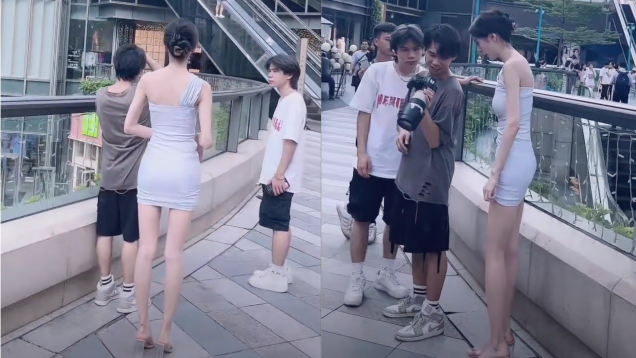 178公分中國模特在廣州拍攝外景#178cm Chinese tall model#178cmの中国人長身モデル - YouTube