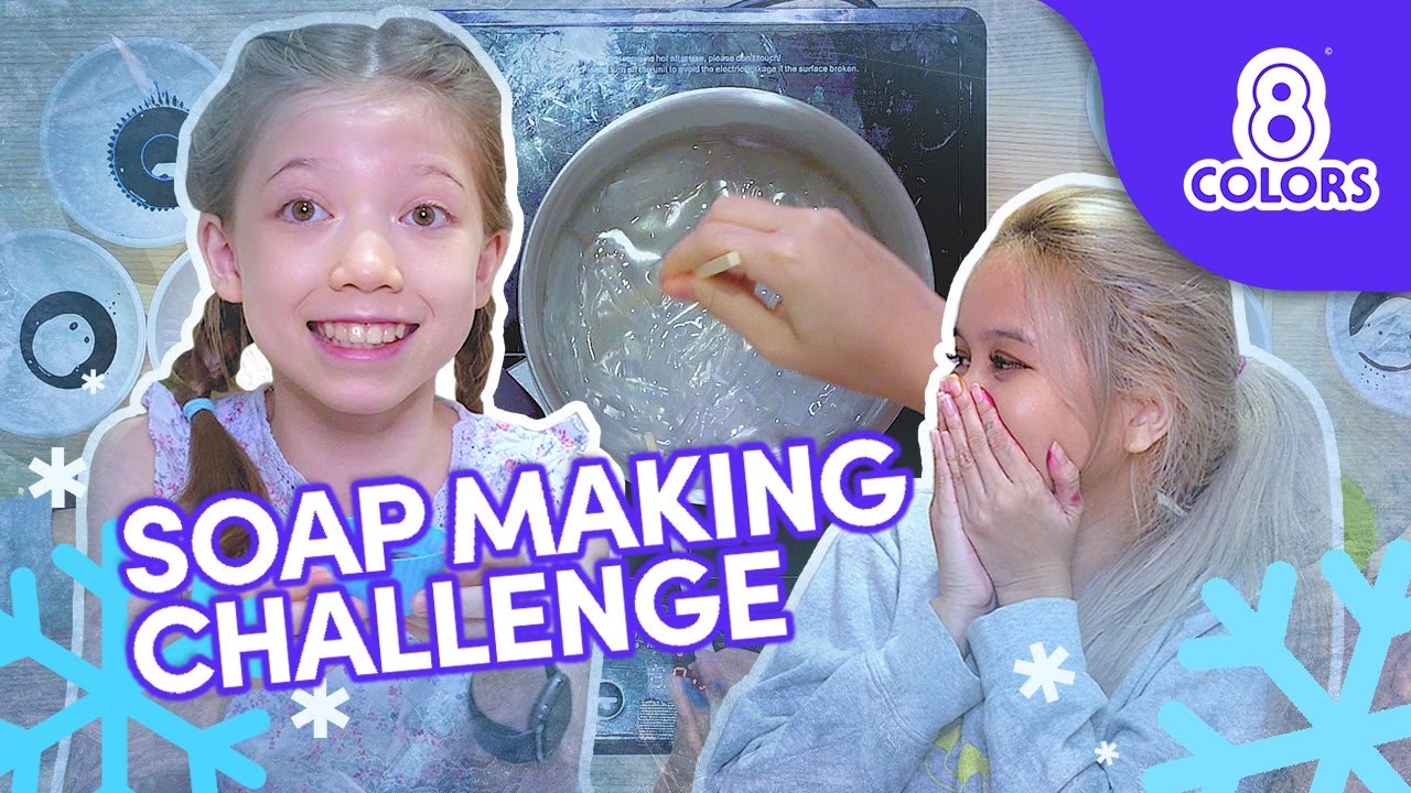 Wow! DIY Soap Making Challenge at home for kids | 8 Colors Kids - YouTube