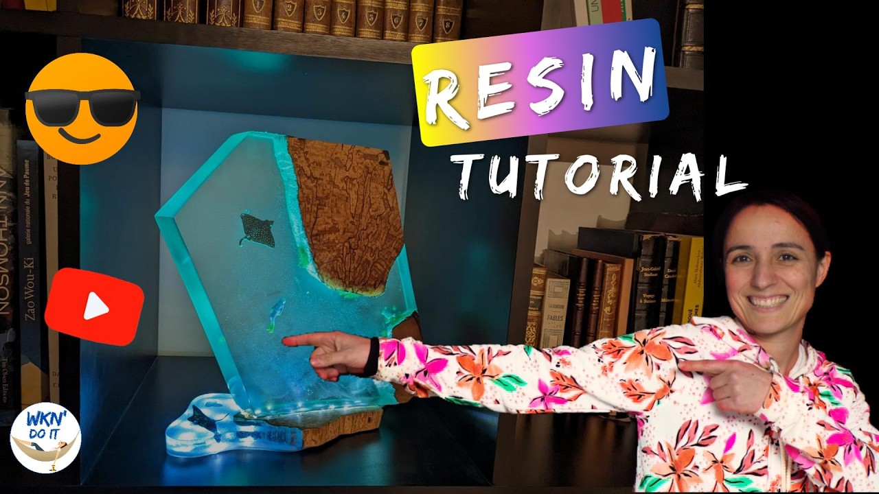 How to create a lamp in wood and epoxy resin? Everything you want to ...