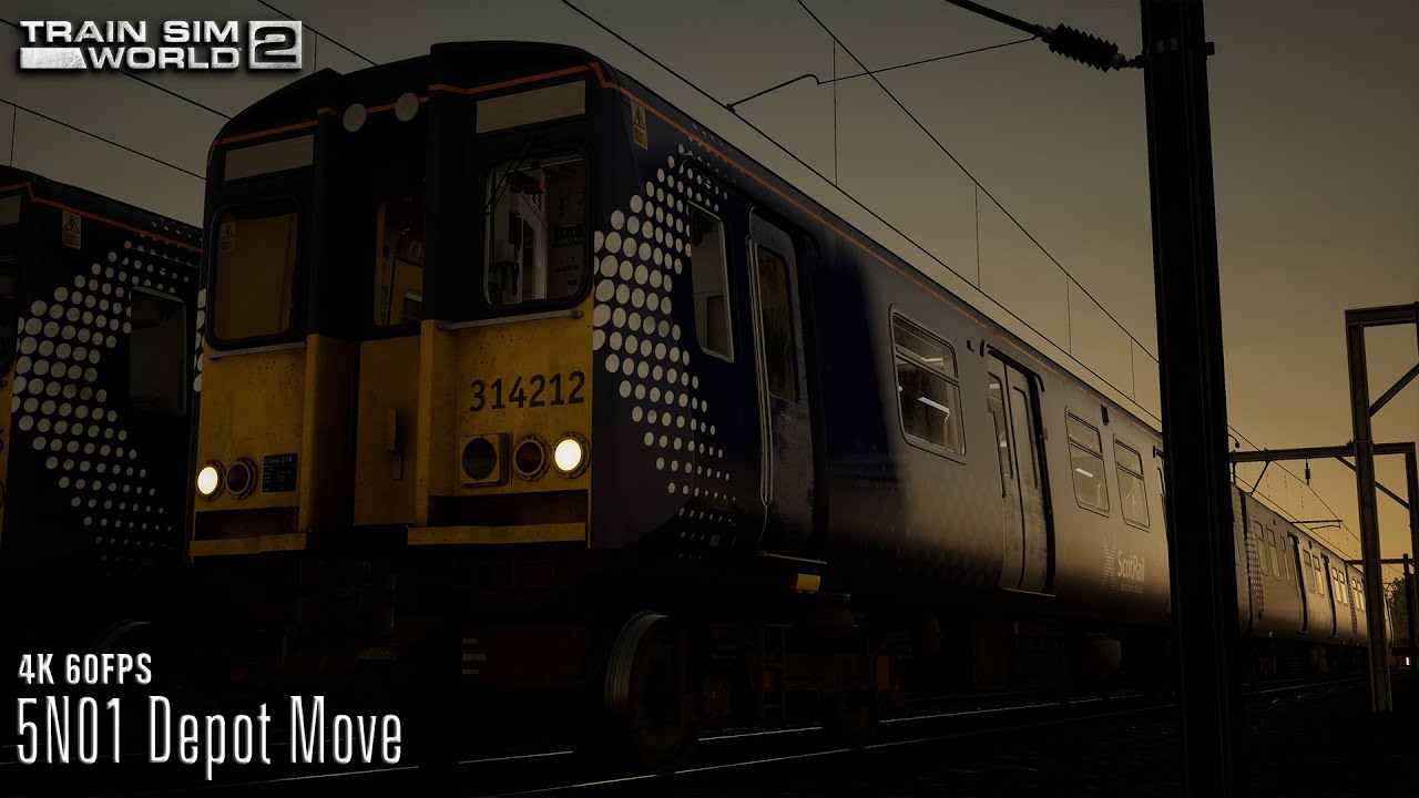 5N01 Depot Move - Cathcart Circle Line - Class 314 - Train Sim World 2 ...