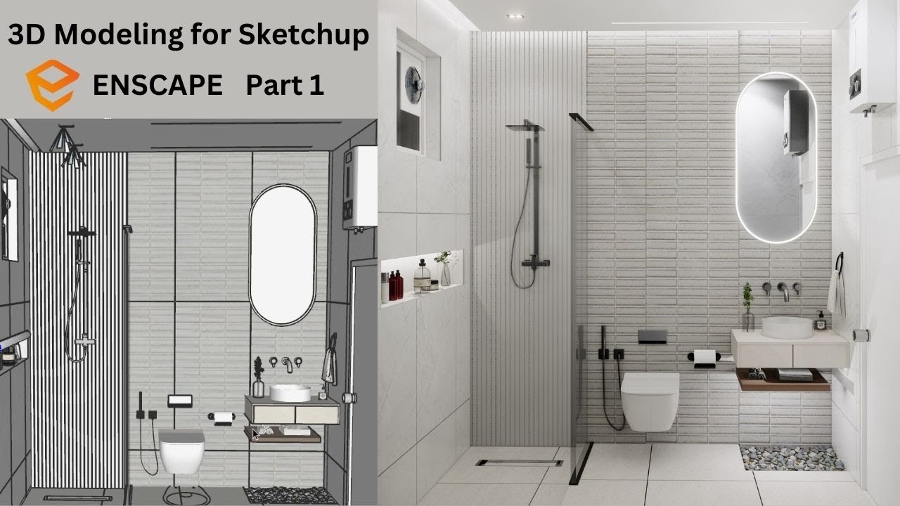 3D Washroom Design Tutorial Part 1: Basic Layout & Workspace Setup in ...