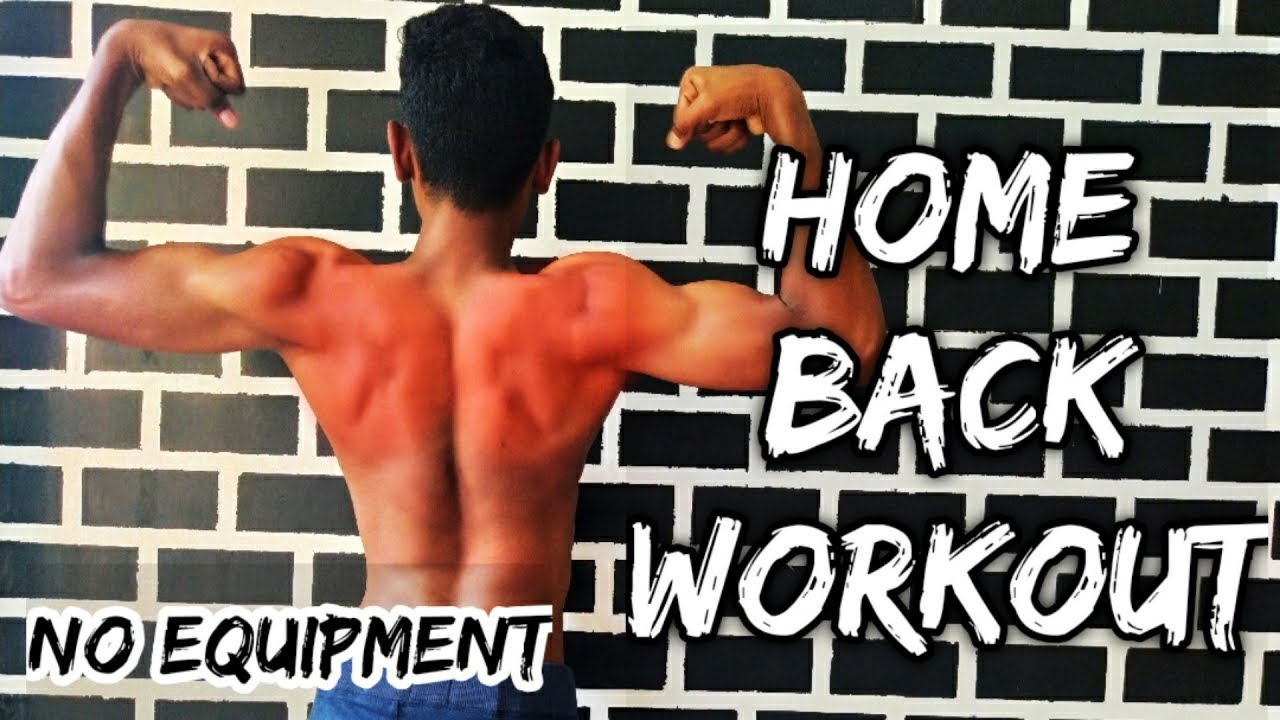 Home back workout at home no equipment - YouTube