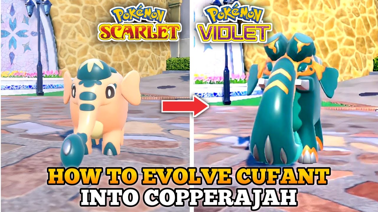 How To Evolve Cufant Into Copperajah In Pokemon Scarlet Violet - YouTube