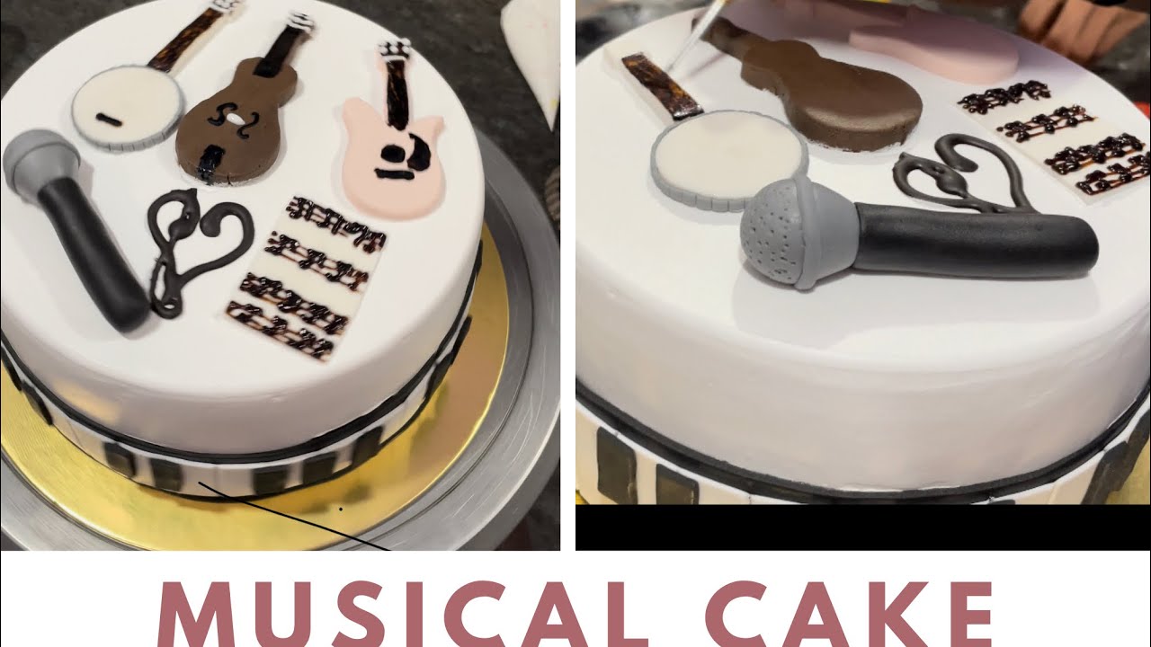 Music cake || music lover cake|| cake decoration || new cake designs ...
