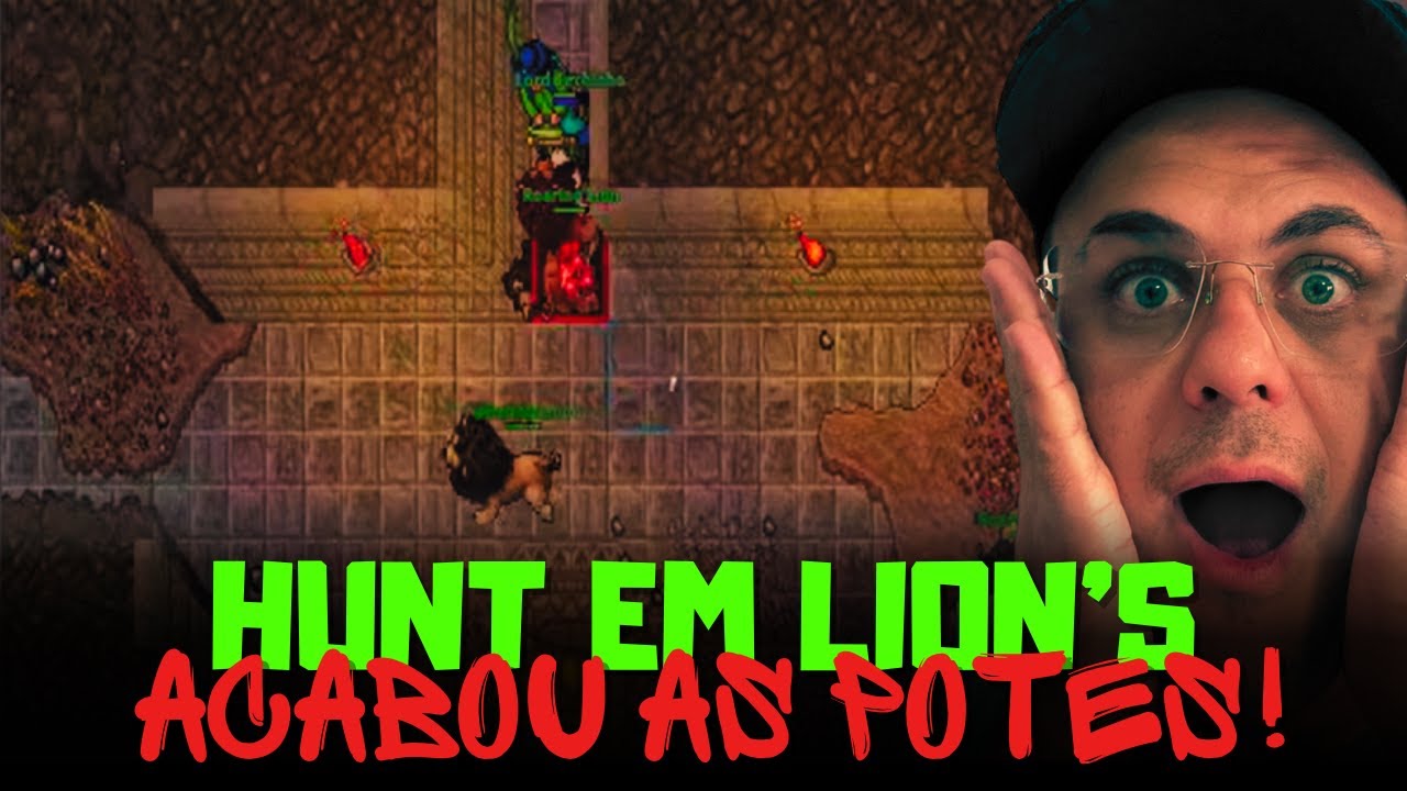 NÃO COMETA esse ERRO ao caçar em Lion's Rock no Tibia - YouTube