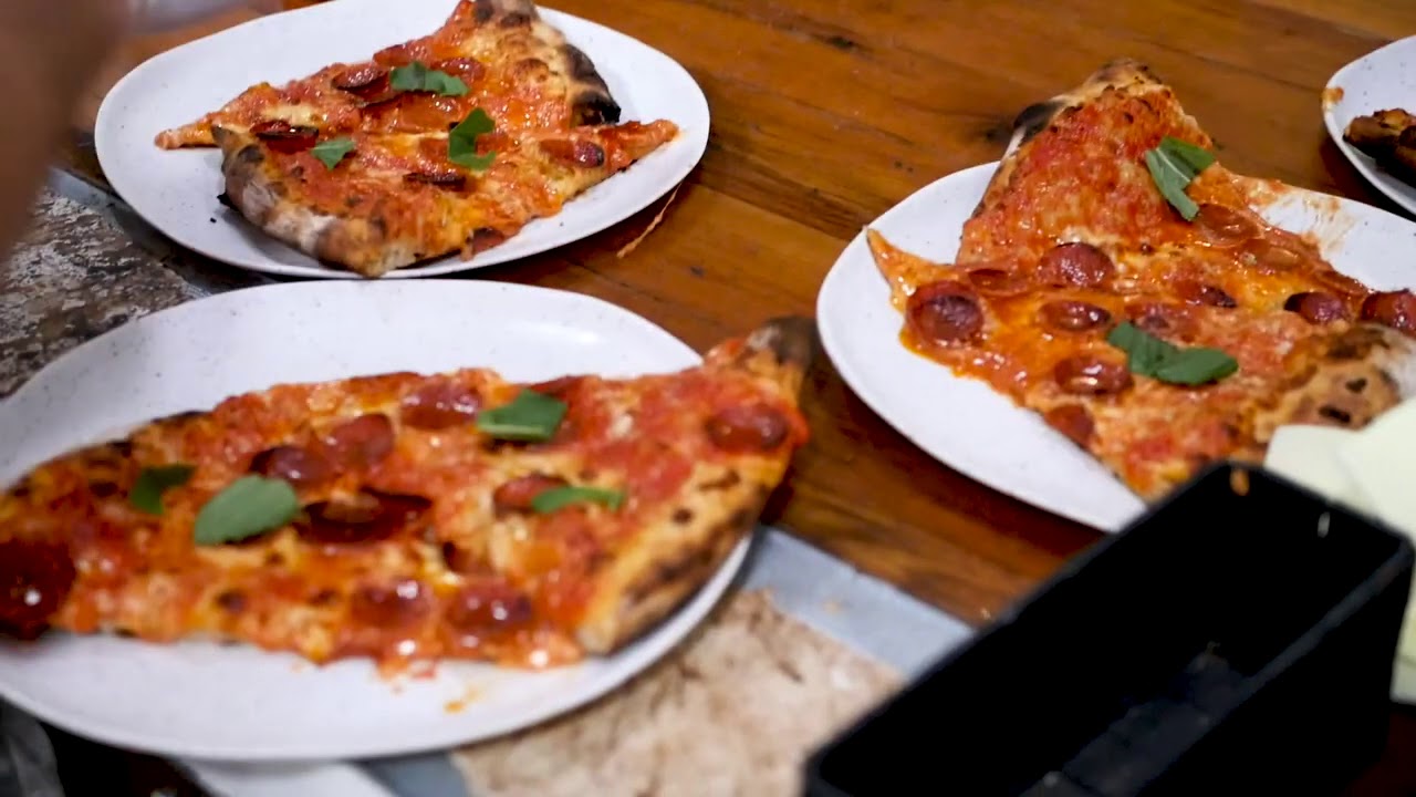 FeastMode! DeLuca's Pizzeria I Hot Springs - YouTube