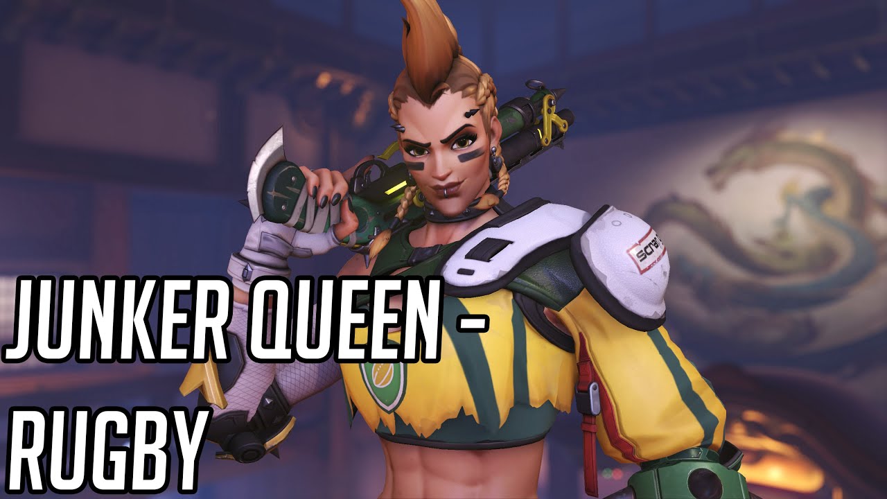 Junker Queen "Rugby" Skin Showcase - Overwatch 2 - YouTube