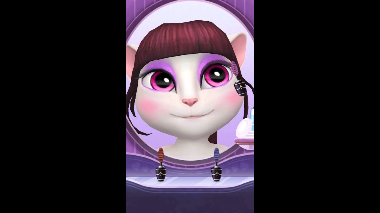 [My Talking Angela]Angela drag queen makeup - YouTube