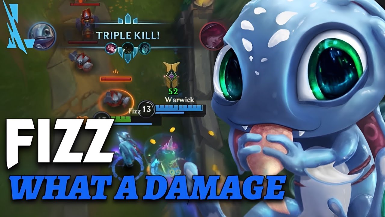 FIZZ MID GAMEPLAY DEAL TONS OF DAMAGE ( BUILD & RUNES ) - League of ...