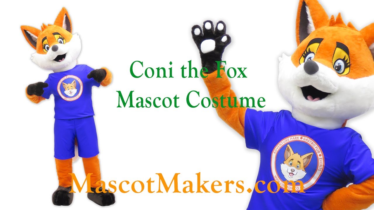 Coni the Fox Mascot Costume for Conifox LTD, UK - YouTube