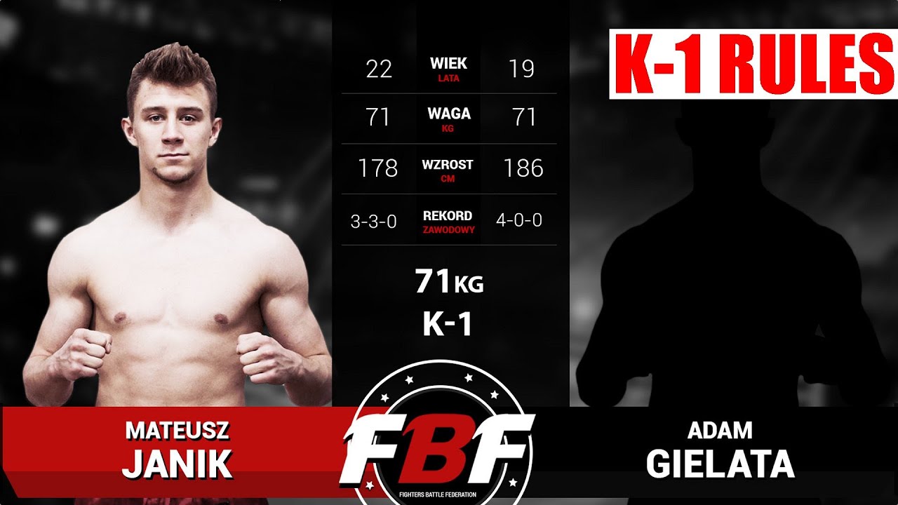 Mateusz Janik vs Adam Gielata - 71kg K1 - YouTube