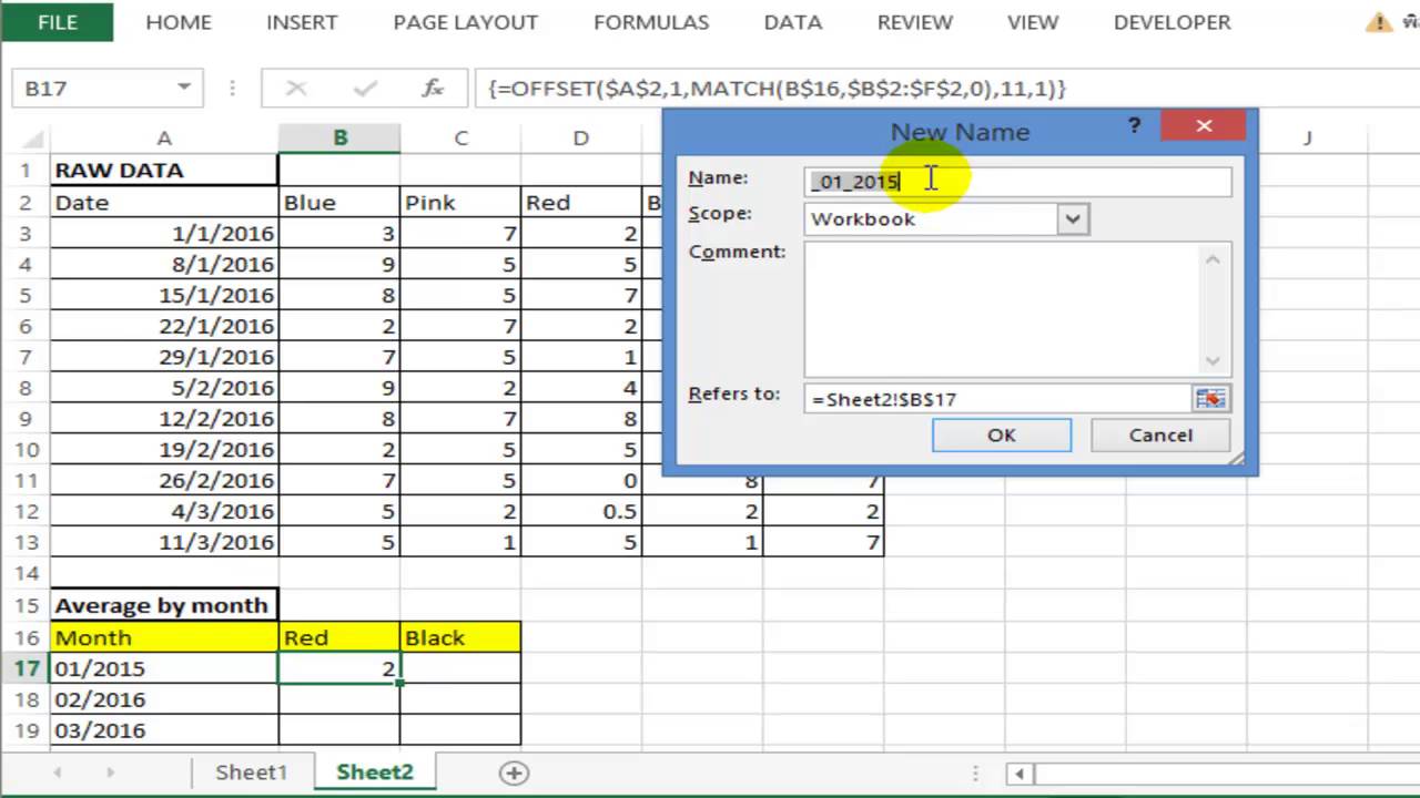 [Excel Fever]Sumproduct+Offset - YouTube